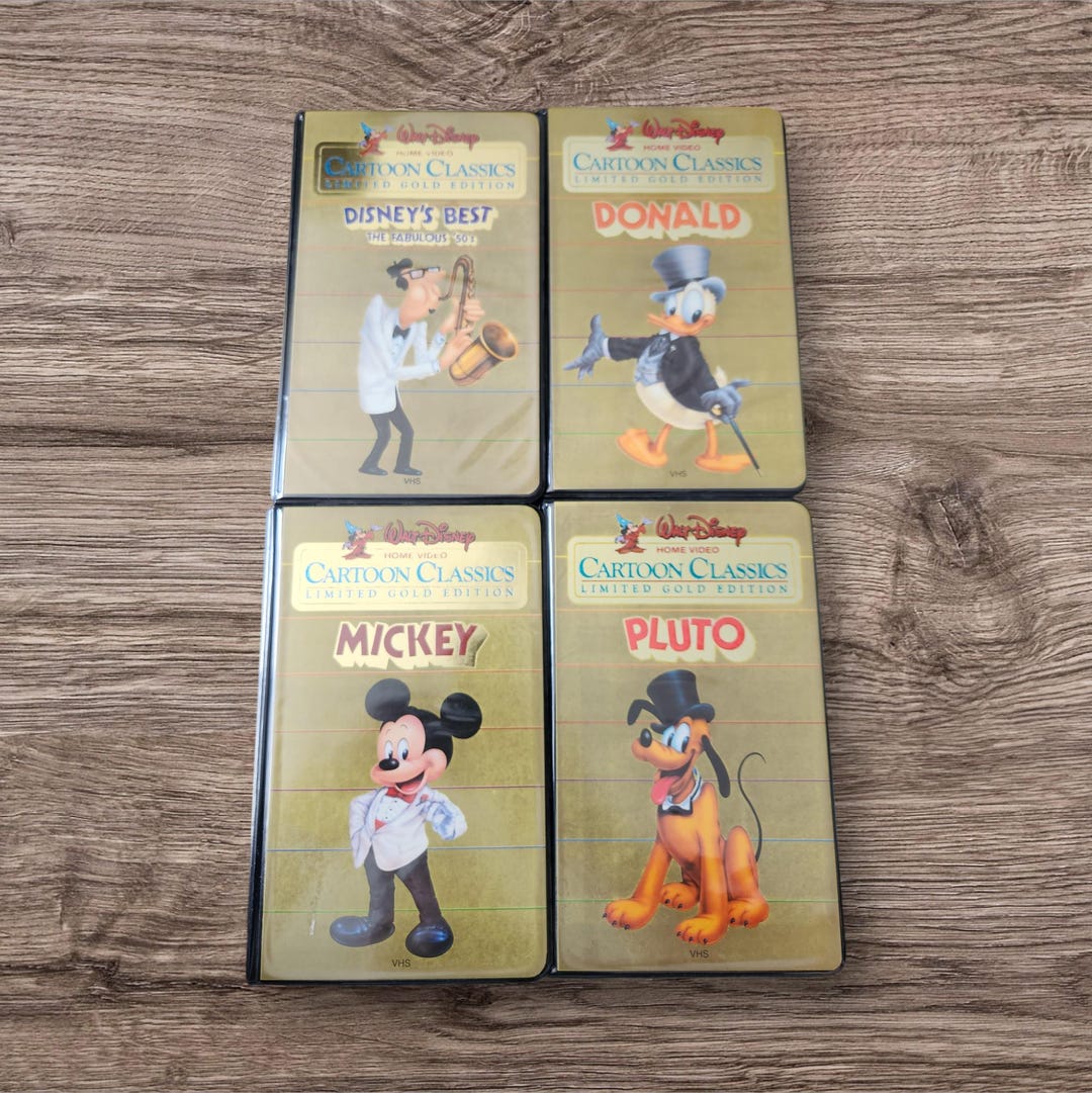 Walt Disney Home Video Cartoon Classics Limited Gold Edition VHS - Etsy