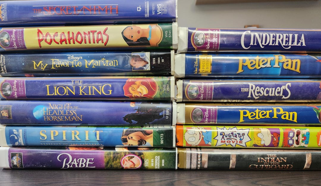 Disney VHS Lot/ VHS / Used / Kids Movies / Clamshell / Pick One - Etsy