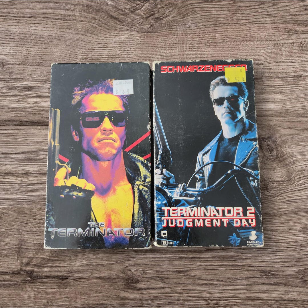 Terminator 1 & 2 VHS Tapes - Etsy