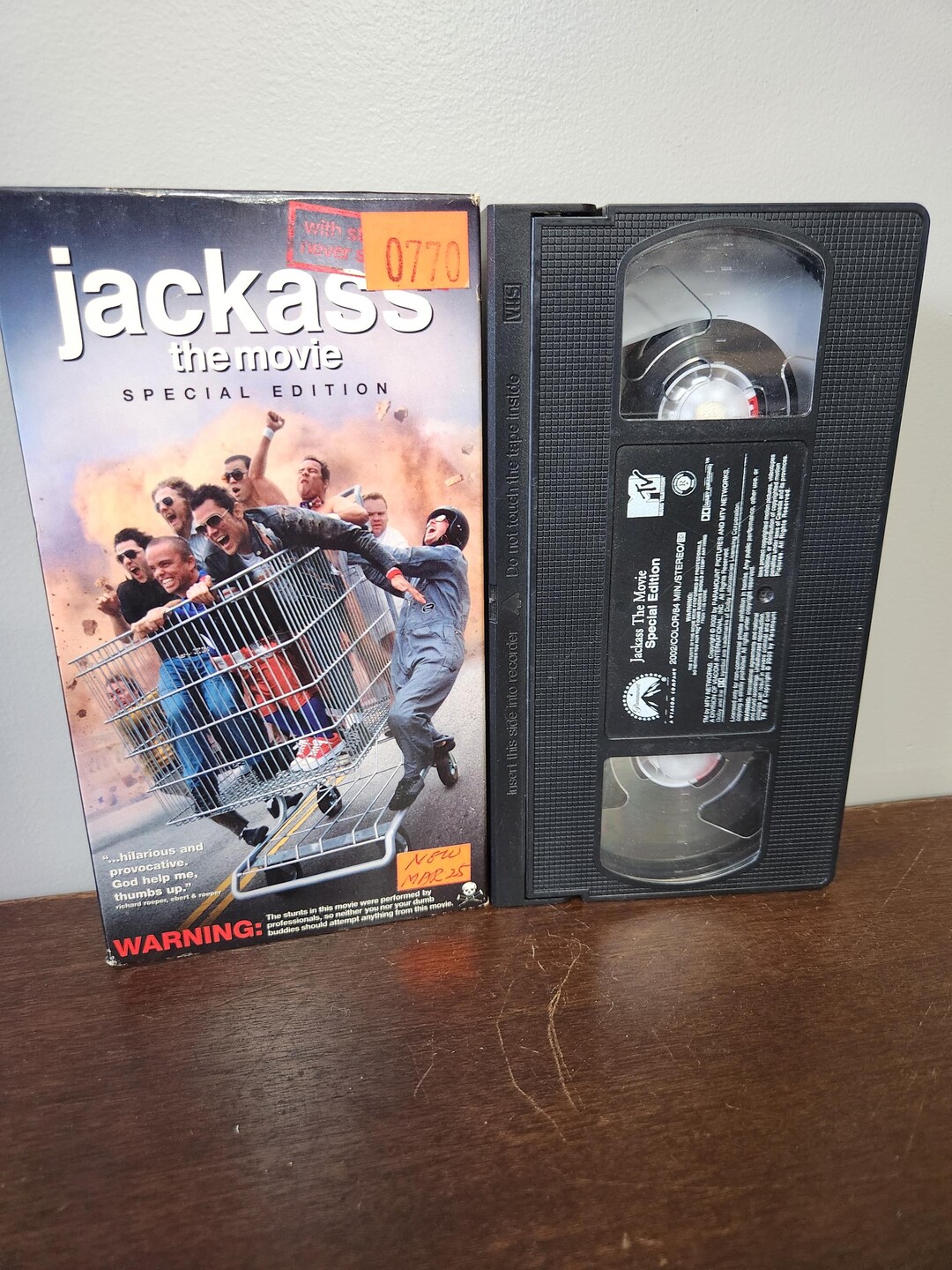 Jackass the Movie VHS / Used / Action / Comedy / Documentary - Etsy