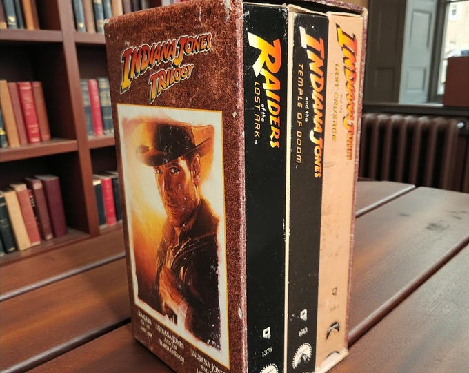 The Indiana Jones Trilogy VHS Boxset 1989 - Etsy