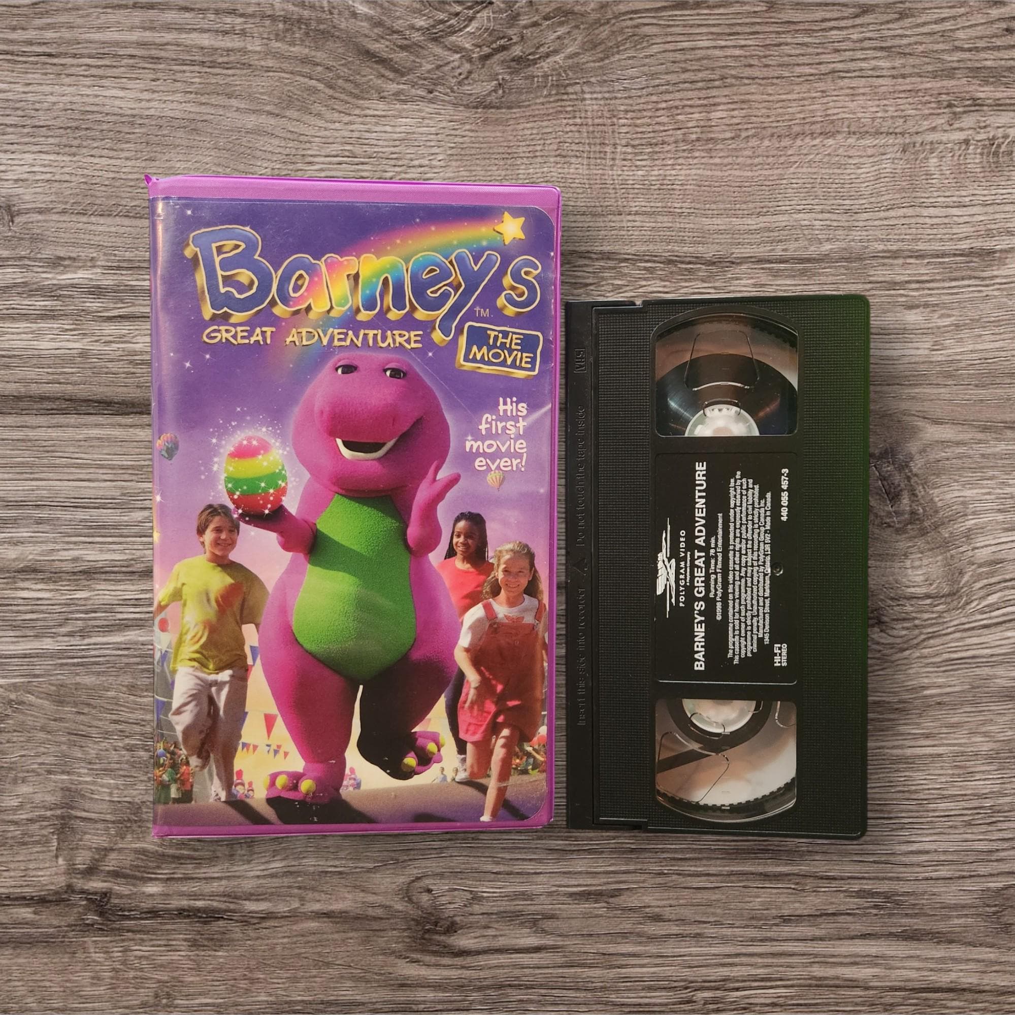 Barney's Great Adventure the Movie (VHS, 1998) - Etsy