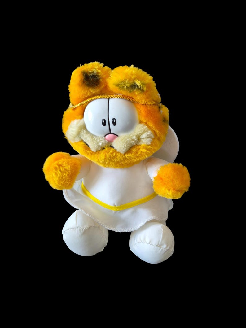 Vintage Garfield Angel Plush Toy - Etsy