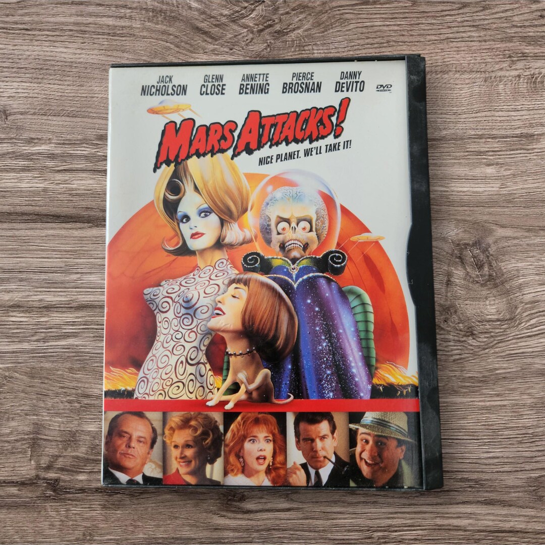 Mars Attacks! (DVD, 1997) Vintage Tim Burton Movie - Etsy