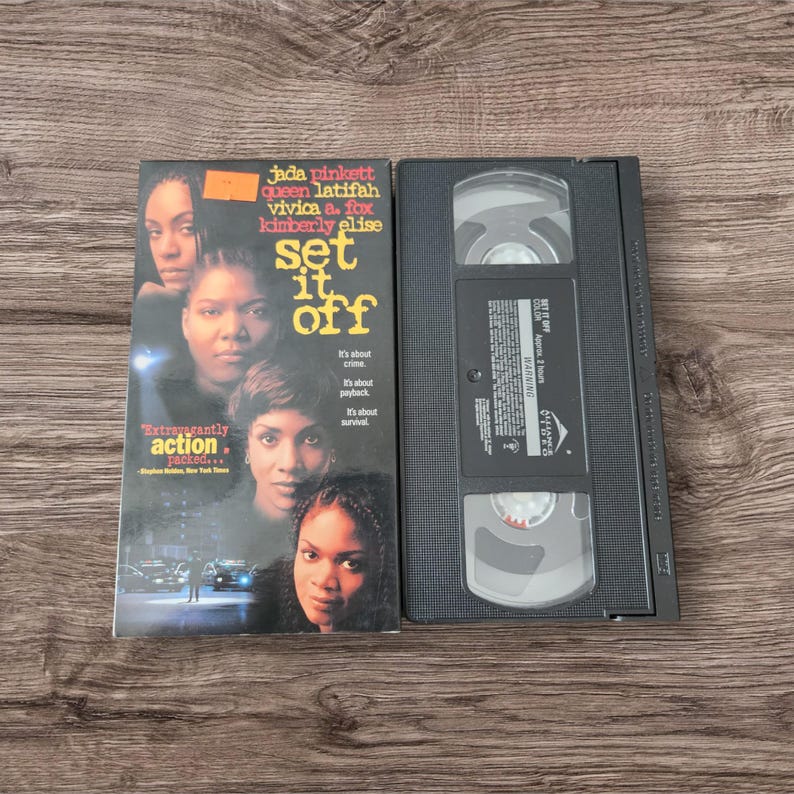 Set It off (VHS, 1997) Jada Pinkett, Queen Latifah, Vivica A. Fox ...