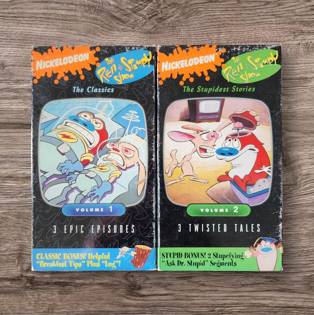 Ren & Stimpy VHS Tapes 1993 - Etsy