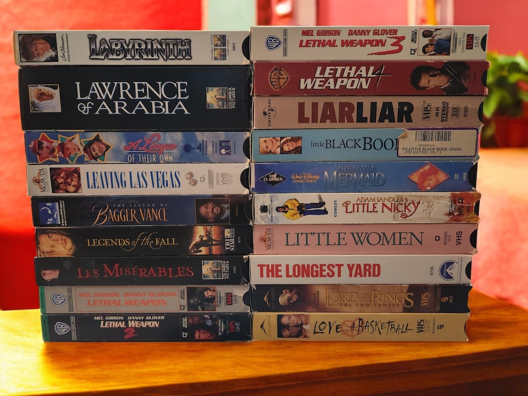 BUY 2 Get 1 FREE VHS Tapes "l" Alphabetical Tape Lot - Etsy