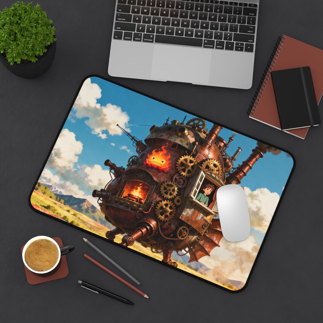 Howl's Moving Castle Mouse Pad – Anime Fantasy Landscape Art - Etsy