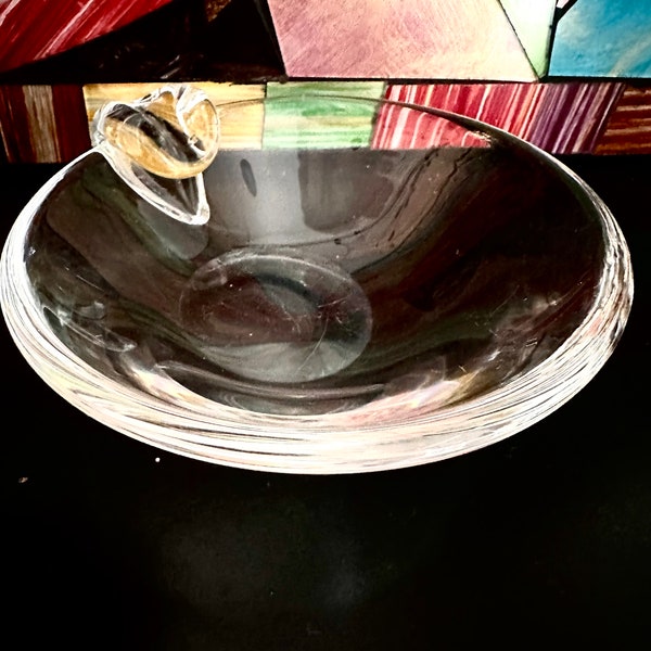 Signed Glass Bowl - Etsy