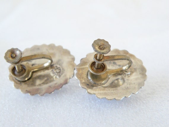 Vintage Old Mexican Mexico Sterling Silver 925 Large … - Gem