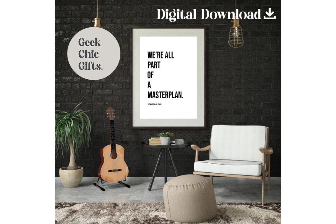 The Masterplan Oasis Song Lyric Poster Wall Art Print Printable Wall Art Digital Download - Etsy UK