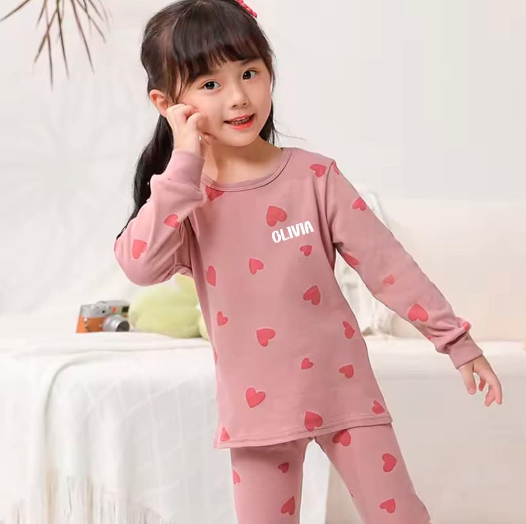 Personalized Pajama Set Cute Custom Sleepwear for Toddlers and Children ...
