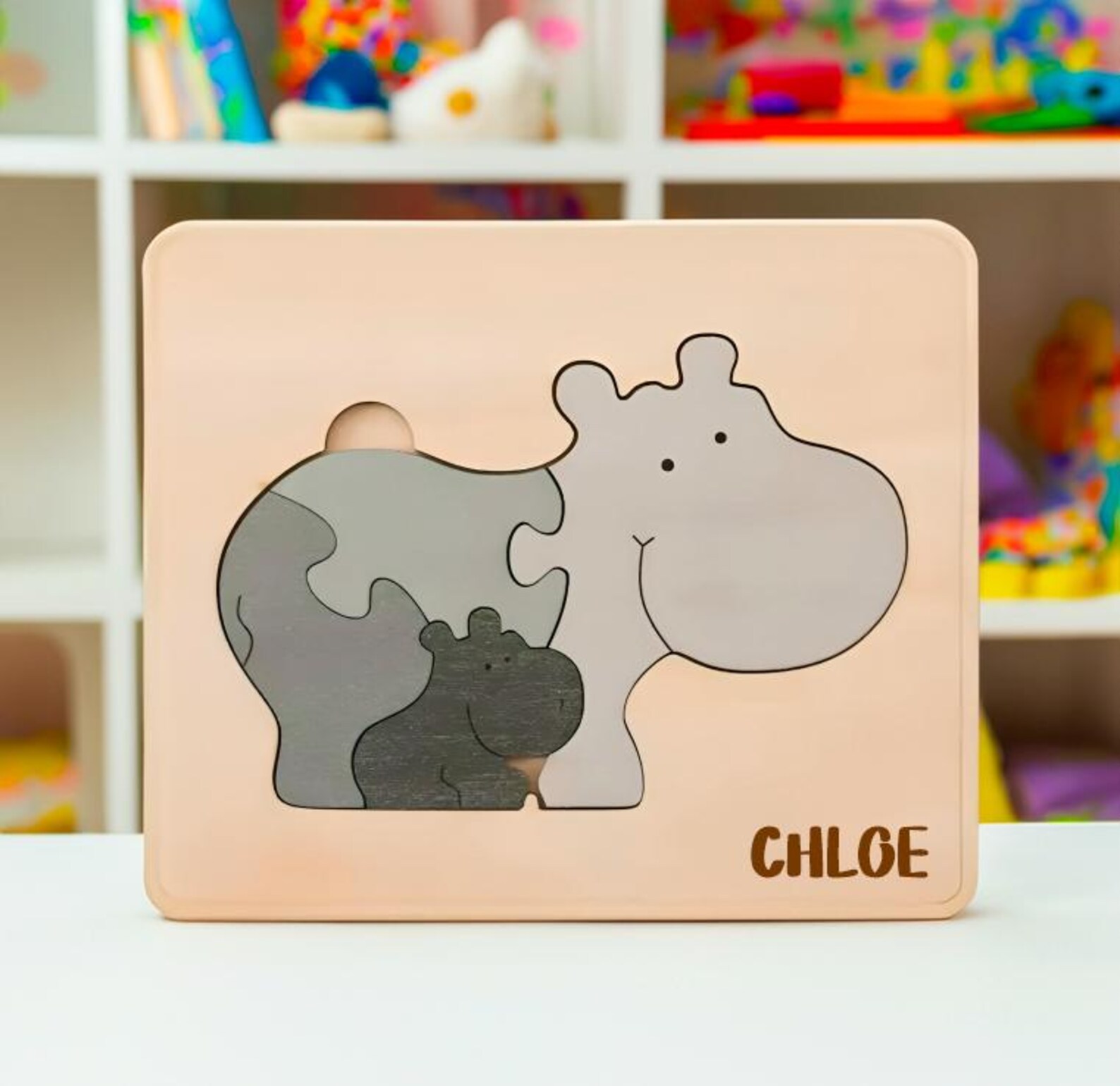 Custom Wooden Animal Puzzles for Toddlers Educational and Fun 3D Puzzle ...