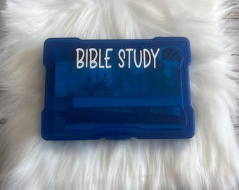 Pink Bow Bible Study Box Bible Accessories Faith Based Bible Study ...