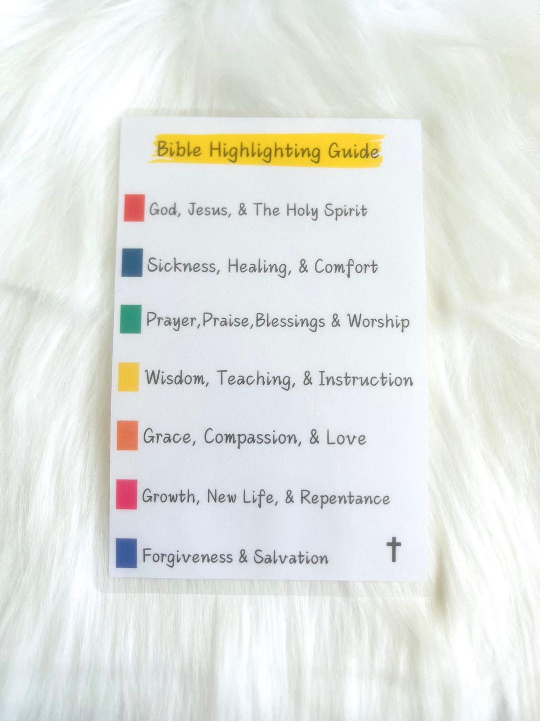 Bible Study Card Bible Accessories Bookmark Card Faith Based Bible ...