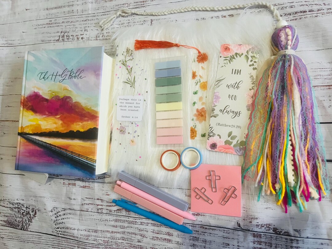 Bible Starter Kit Bible Bible Tassel Bookmark Bible With Study Kit ...