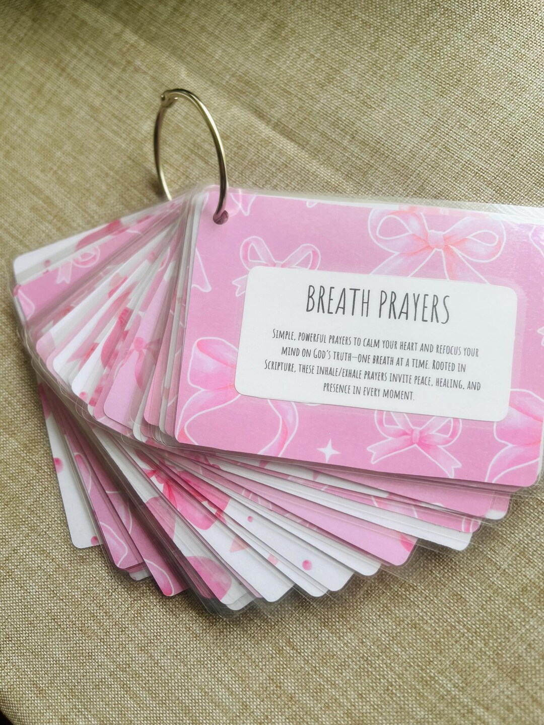Breath Prayer Affirmation Cards | Bible Study Cards | Handmade Cards ...
