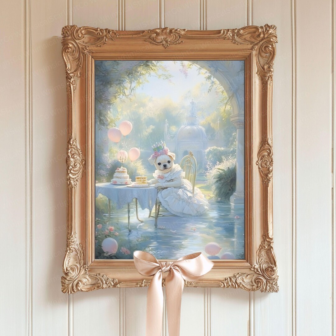 French Bulldog Princess Birthday Party Decor, Fairytale Frenchie ...