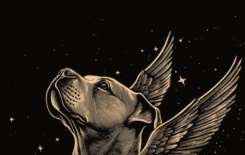 Personalized Pit Bull Memorial Wall Art, Angel Wings Pitbull Loss Gift ...