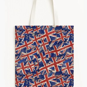 British Flag Seamless Pattern Union Jack Digital Paper UK Fabric Print ...