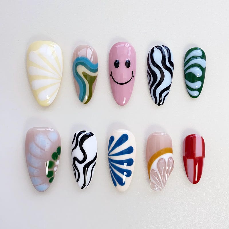 Holiday Nails Summer - Etsy