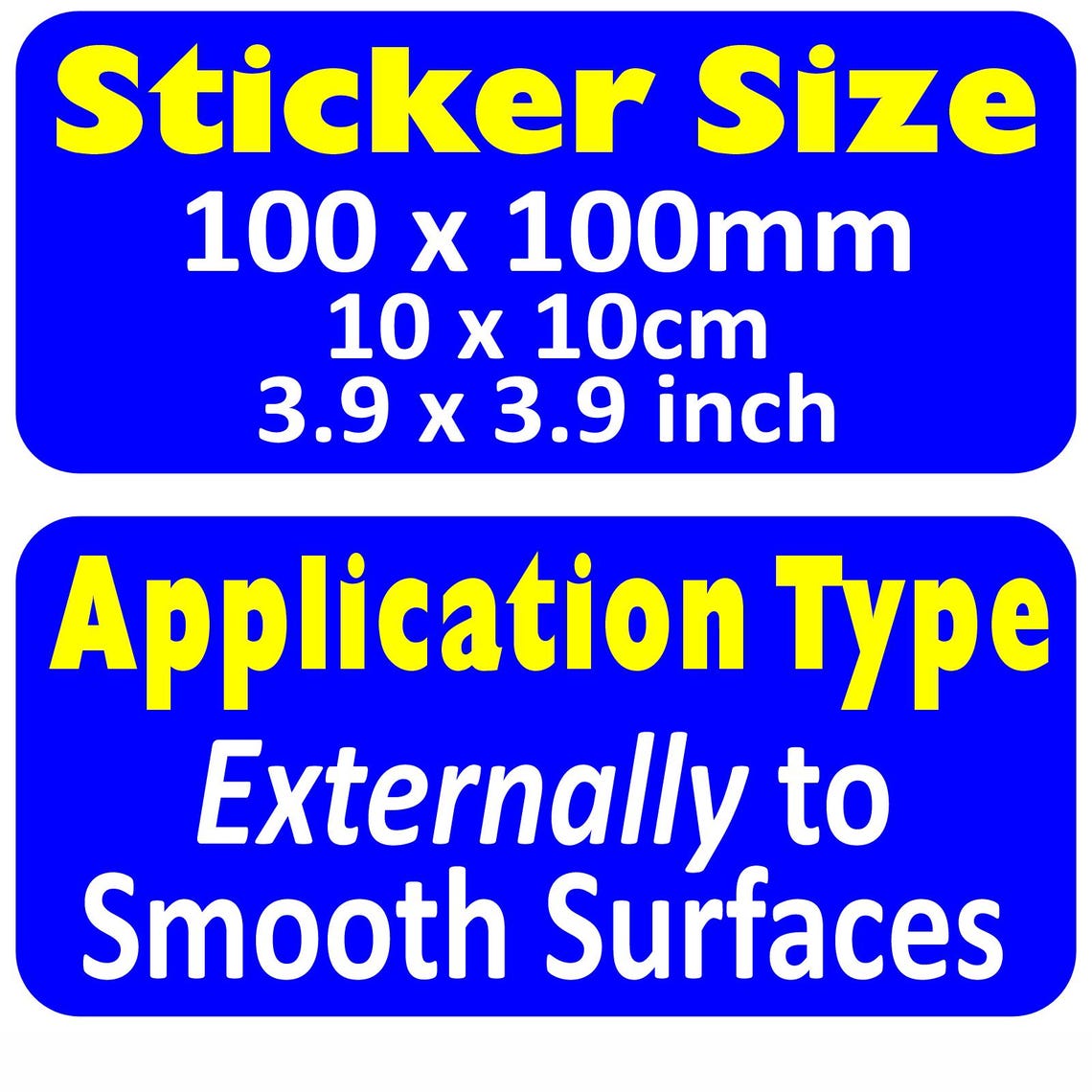 General Waste Only Recycle Logo Sticker - 100mm Notice Label - Etsy UK