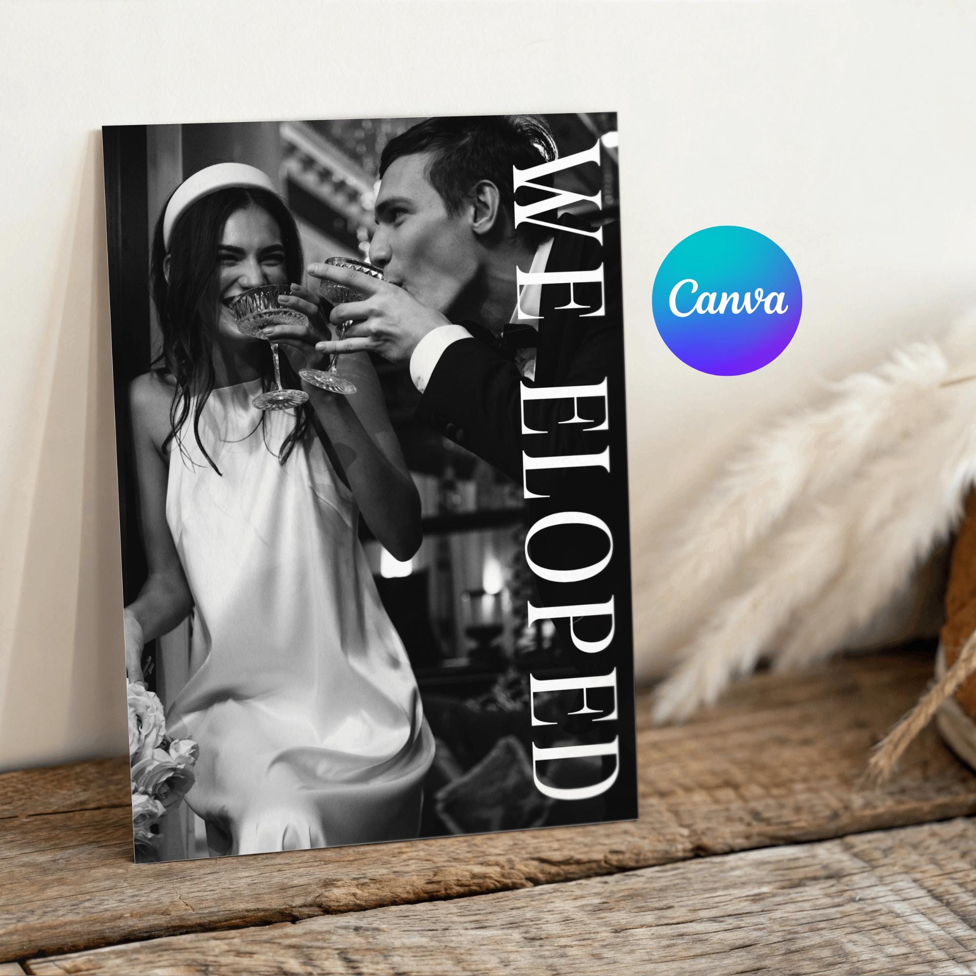 Elopement Announcement, We Eloped Card, Elopement, Photo Elopement ...