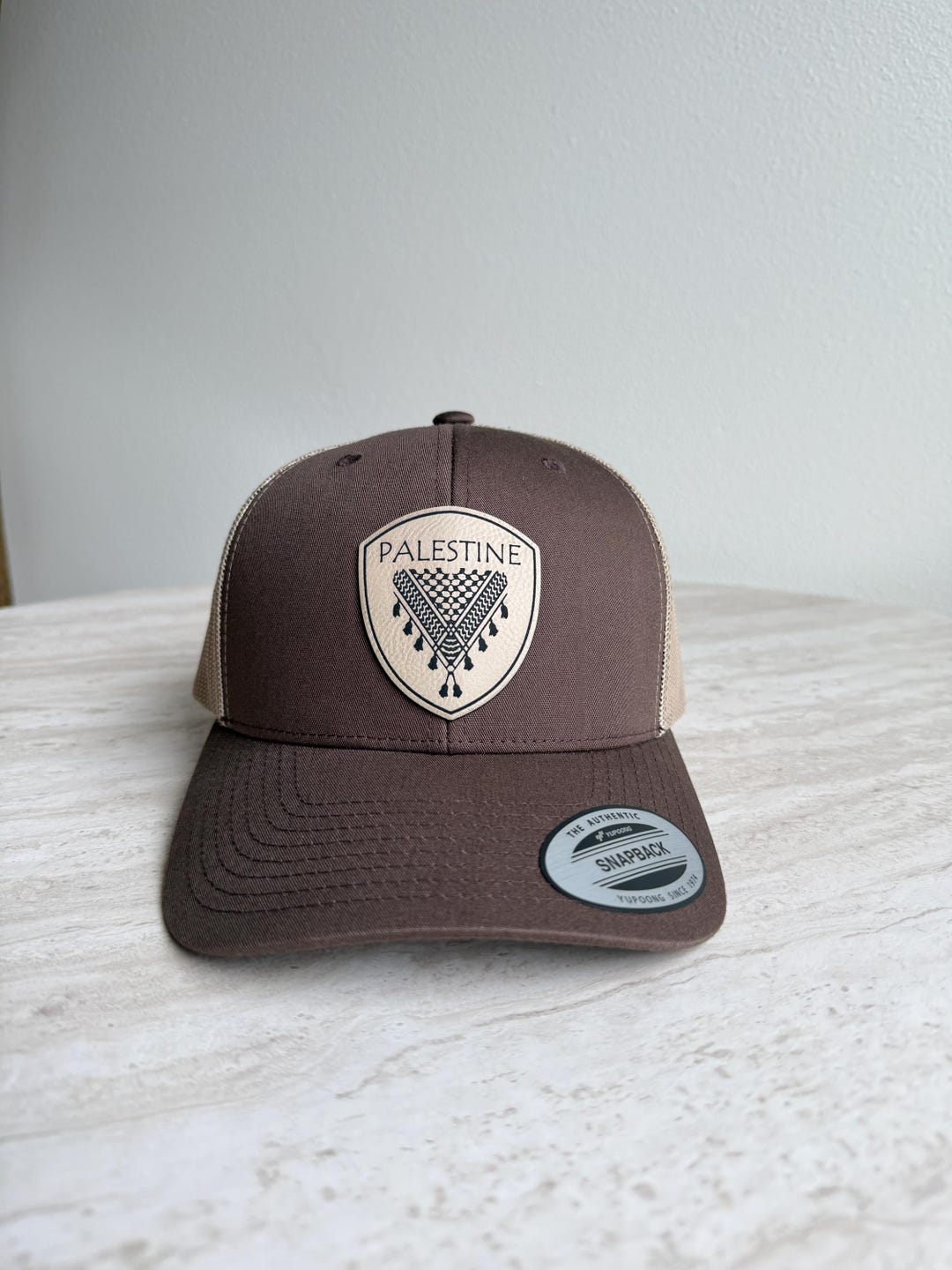 Keffiyeh Hat, Palestine Hat, Trucker Cap With Leatherette Patch, Hat ...