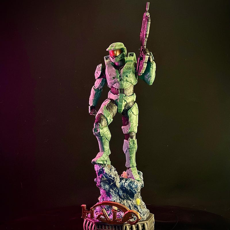 Hand Painted Master Chief - Etsy