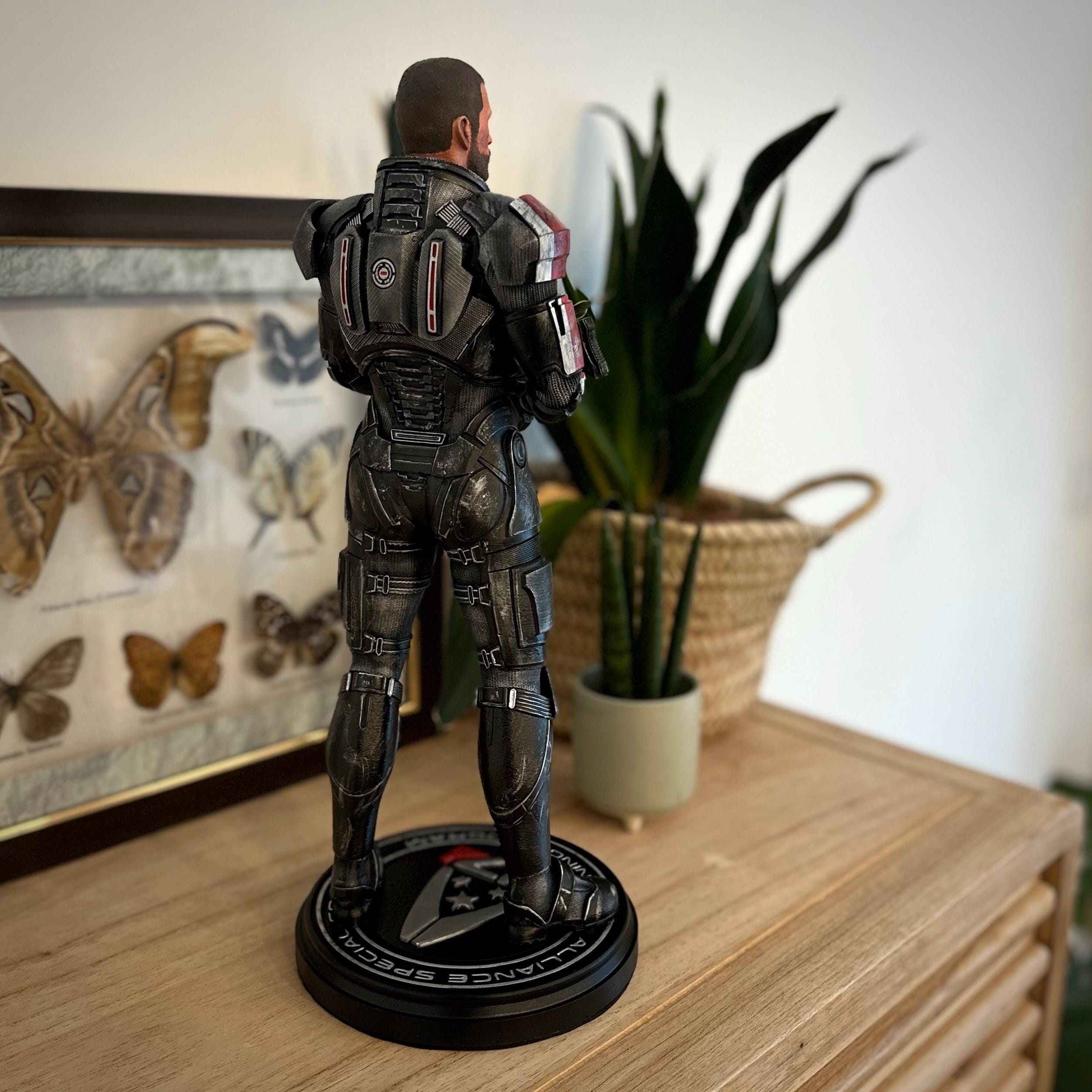 Commander Shepard Mass Effect Figure - Statue REAL PHOTO No AI - Etsy