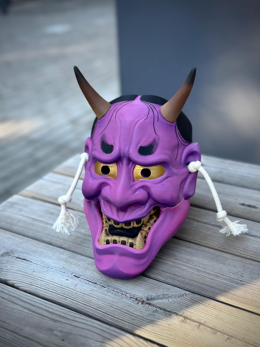 Japanese Hannya Mask - Etsy