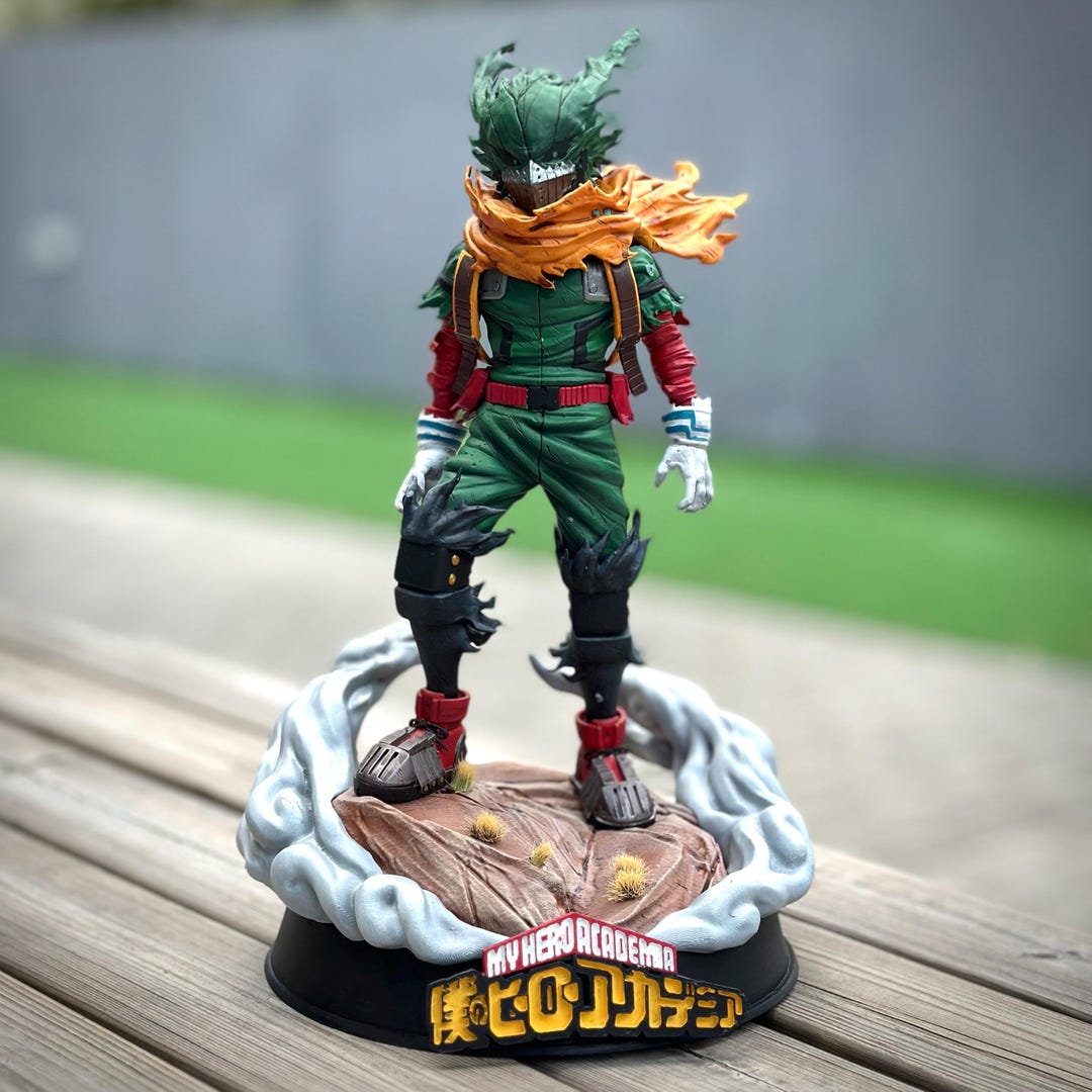 Dark Deku Custom Statue –real Photo (no AI) Hand Painted My Hero ...