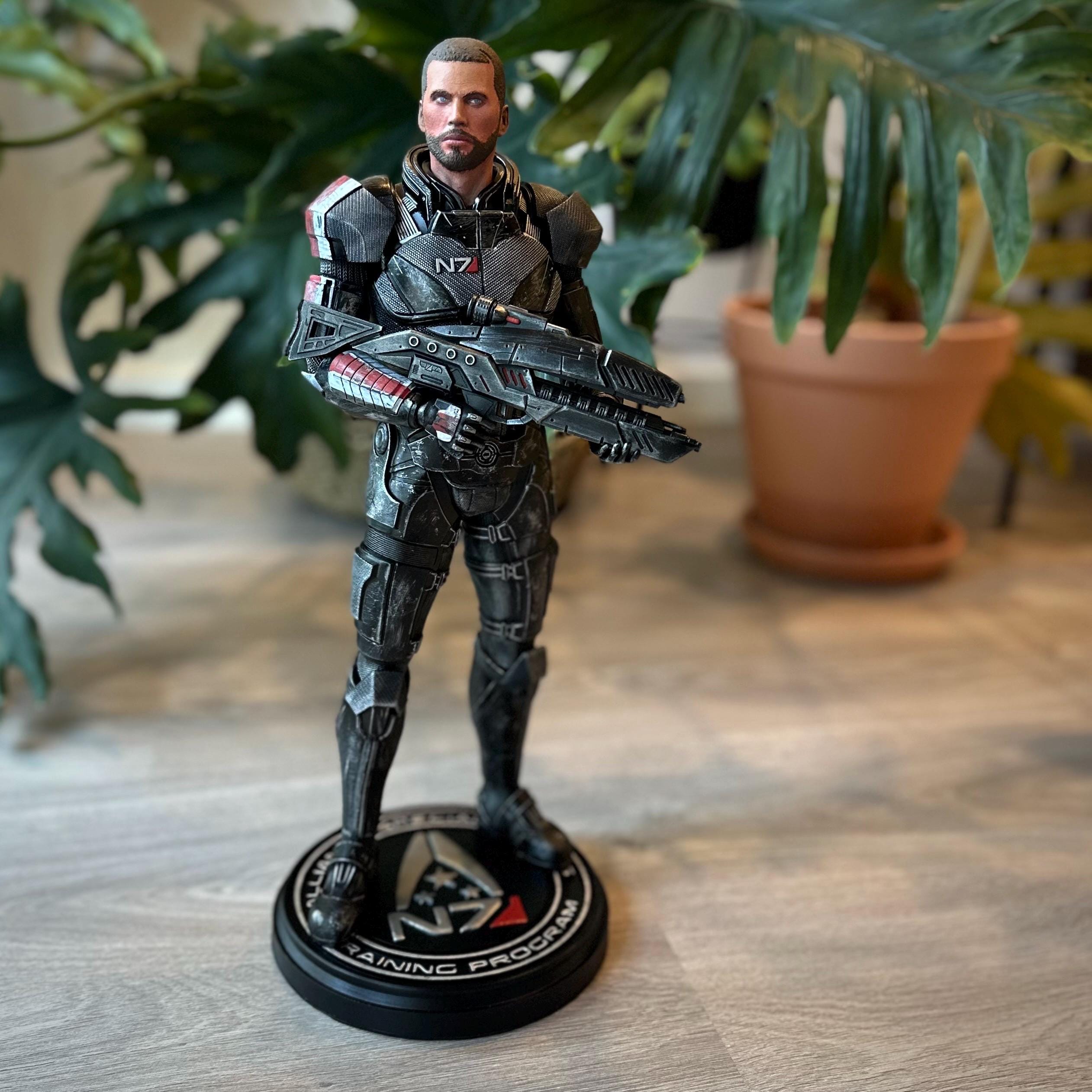 Commander Shepard Mass Effect Figure - Statue REAL PHOTO No AI - Etsy