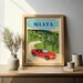Retro Mazda MX5 Miata Poster | Vintage Convertible Wall Art | Perfect ...