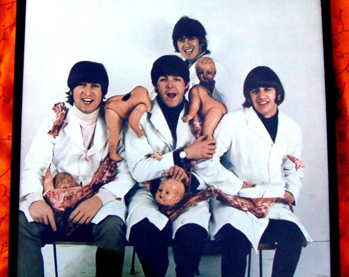 BEATLES 1966 Butcher Album Cover Art, Released on the Inside Gatefold ...