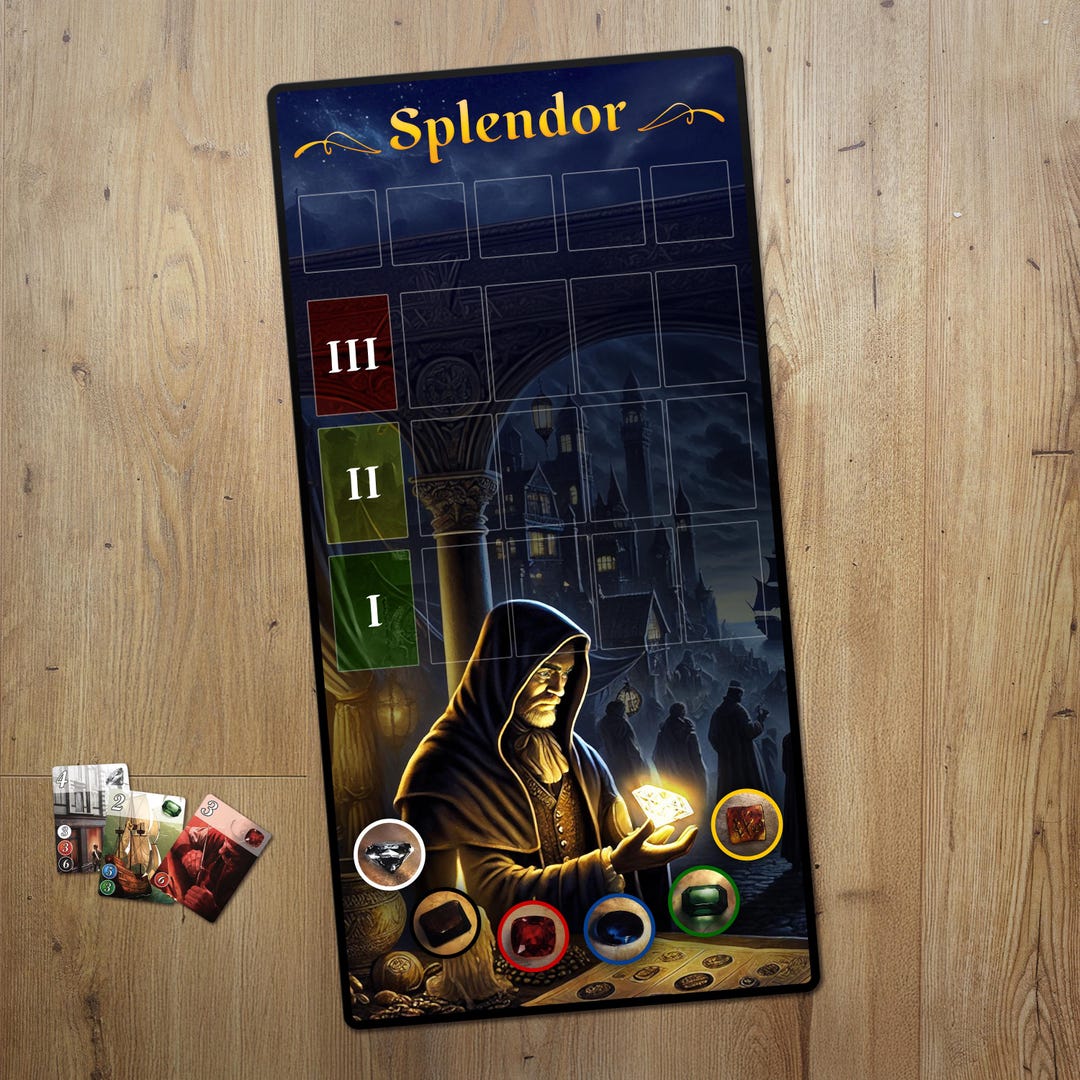 Splendor Playmat | Gem-themed Game Mat | Splendor Board Game Upgrade ...