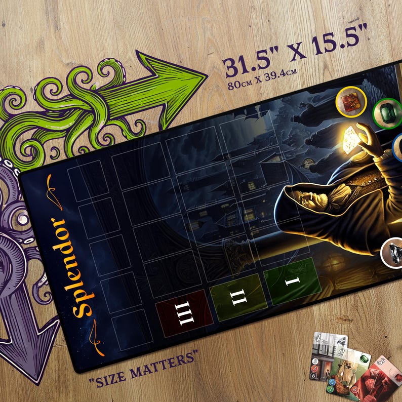 Splendor Playmat | Gem-themed Game Mat | Splendor Board Game Upgrade ...