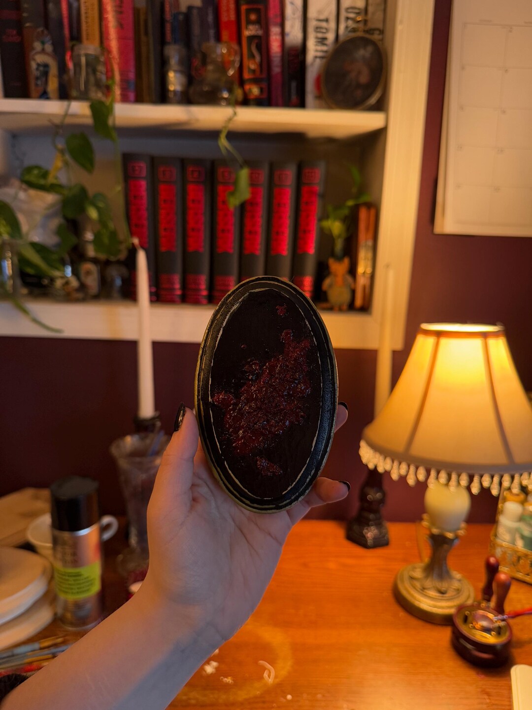 Bloody Gore Painting: Hand-painted Acrylic on Wood (5x3) - Etsy