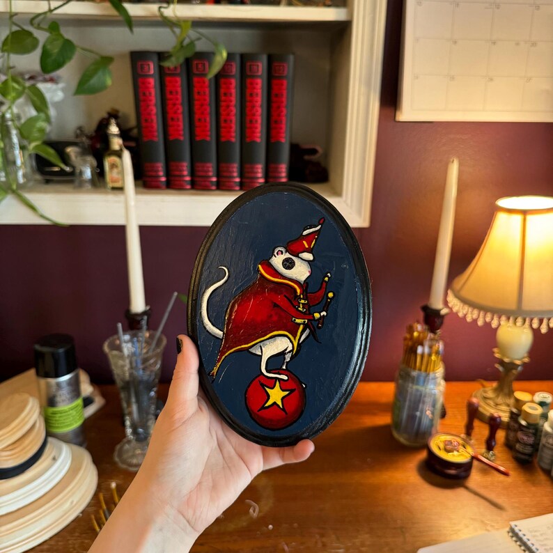 Coraline Inspired Circus Mouse Painting - Etsy