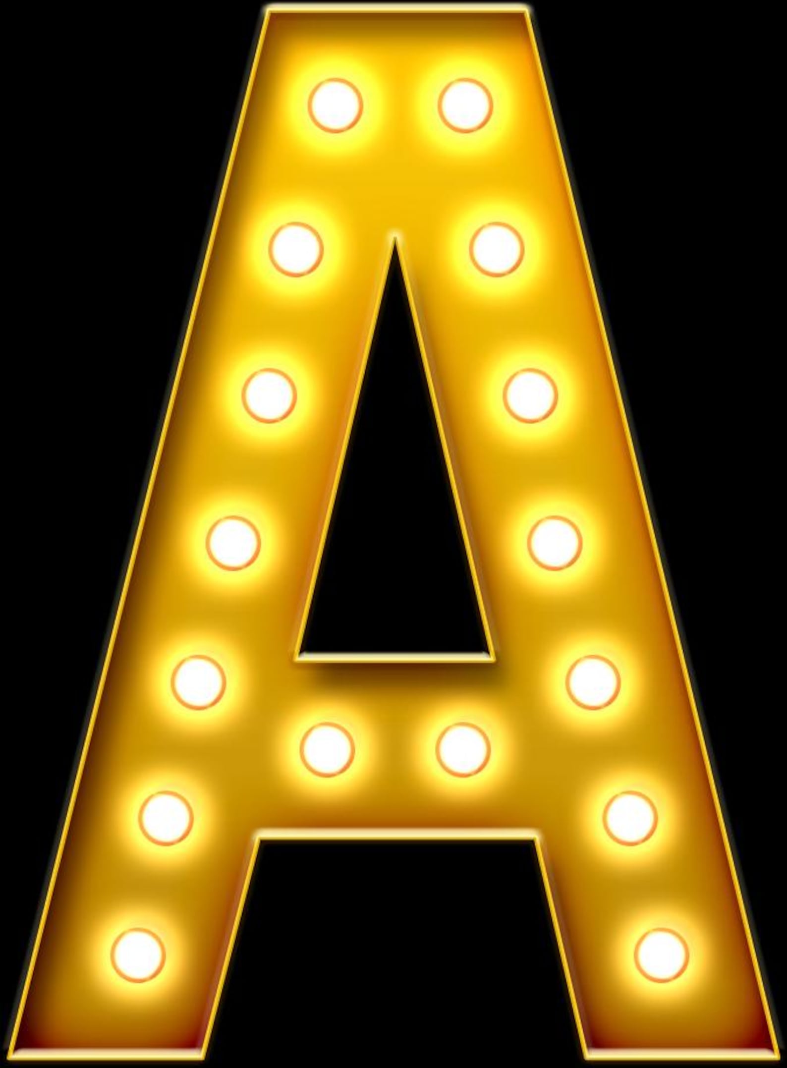 Font- Retro Marquee Light-up Font- Vintage Style Digital Letters for ...