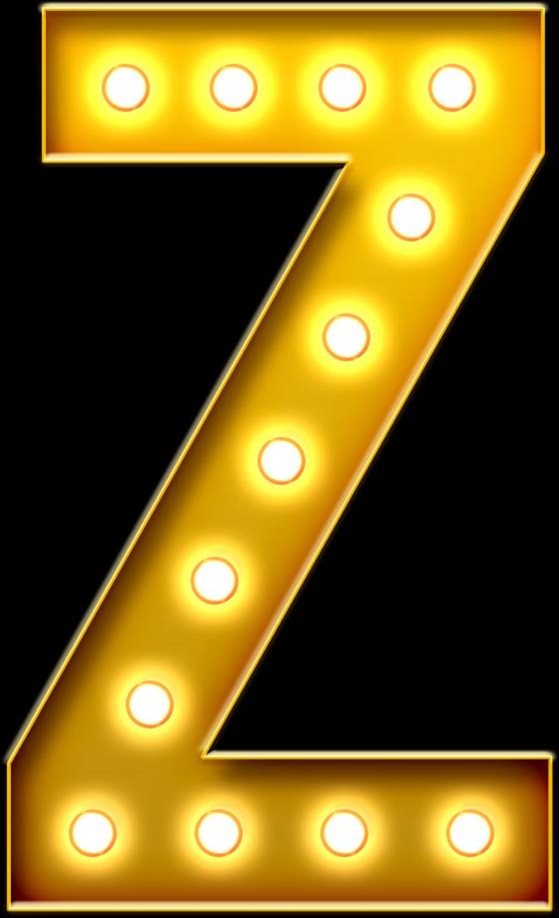 Font- Retro Marquee Light-up Font- Vintage Style Digital Letters for ...