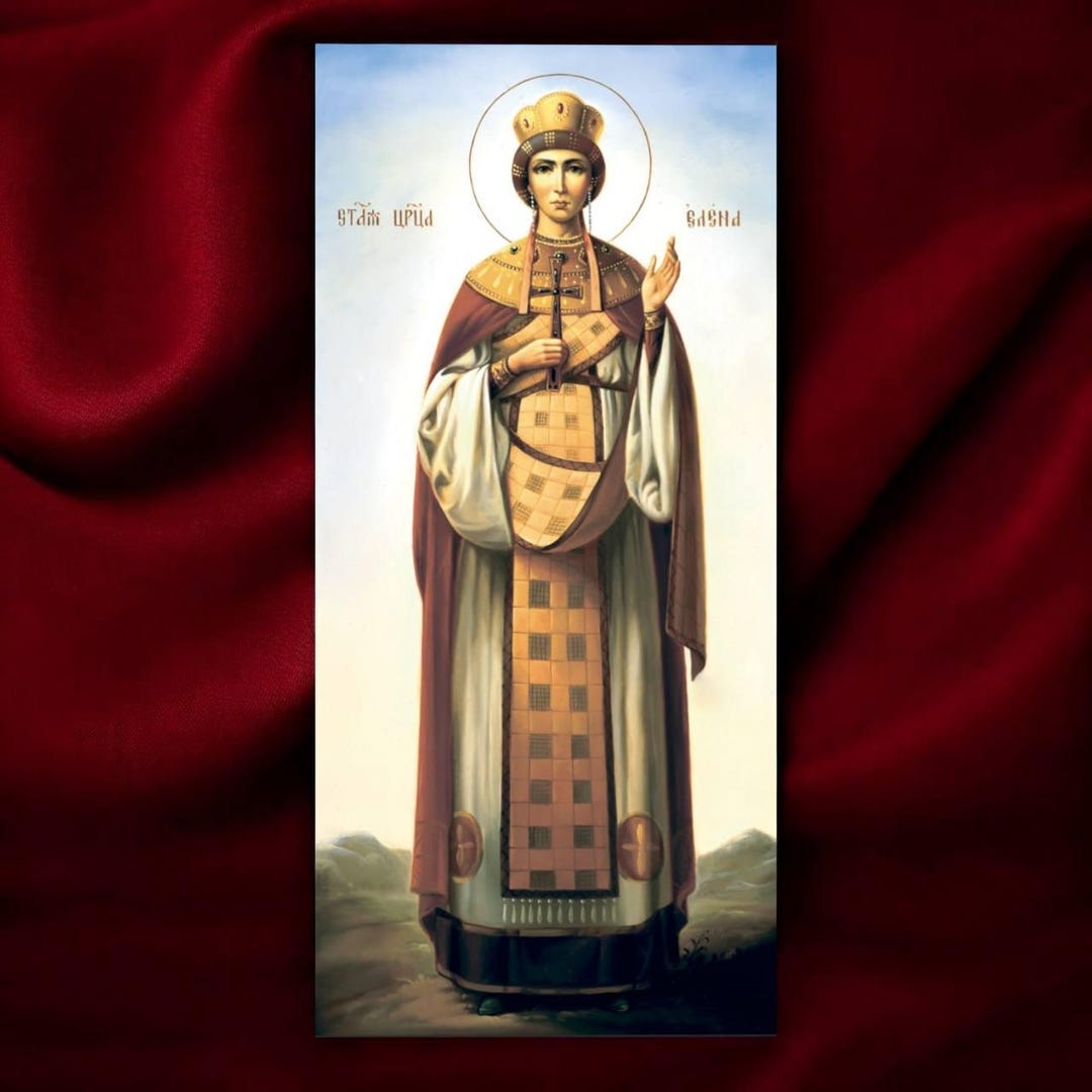Saint Queen Helena Icon: Orthodox Christian Art, Handmade in Portugal ...
