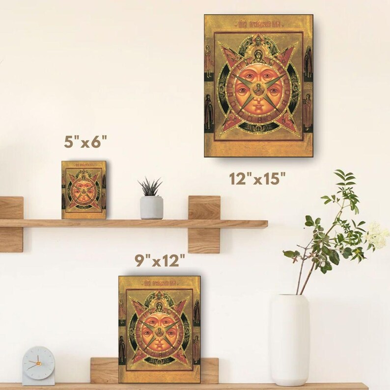 Orthodox Icon “all-seeing Eye of God”- Symbolic Icon Divine Providence ...