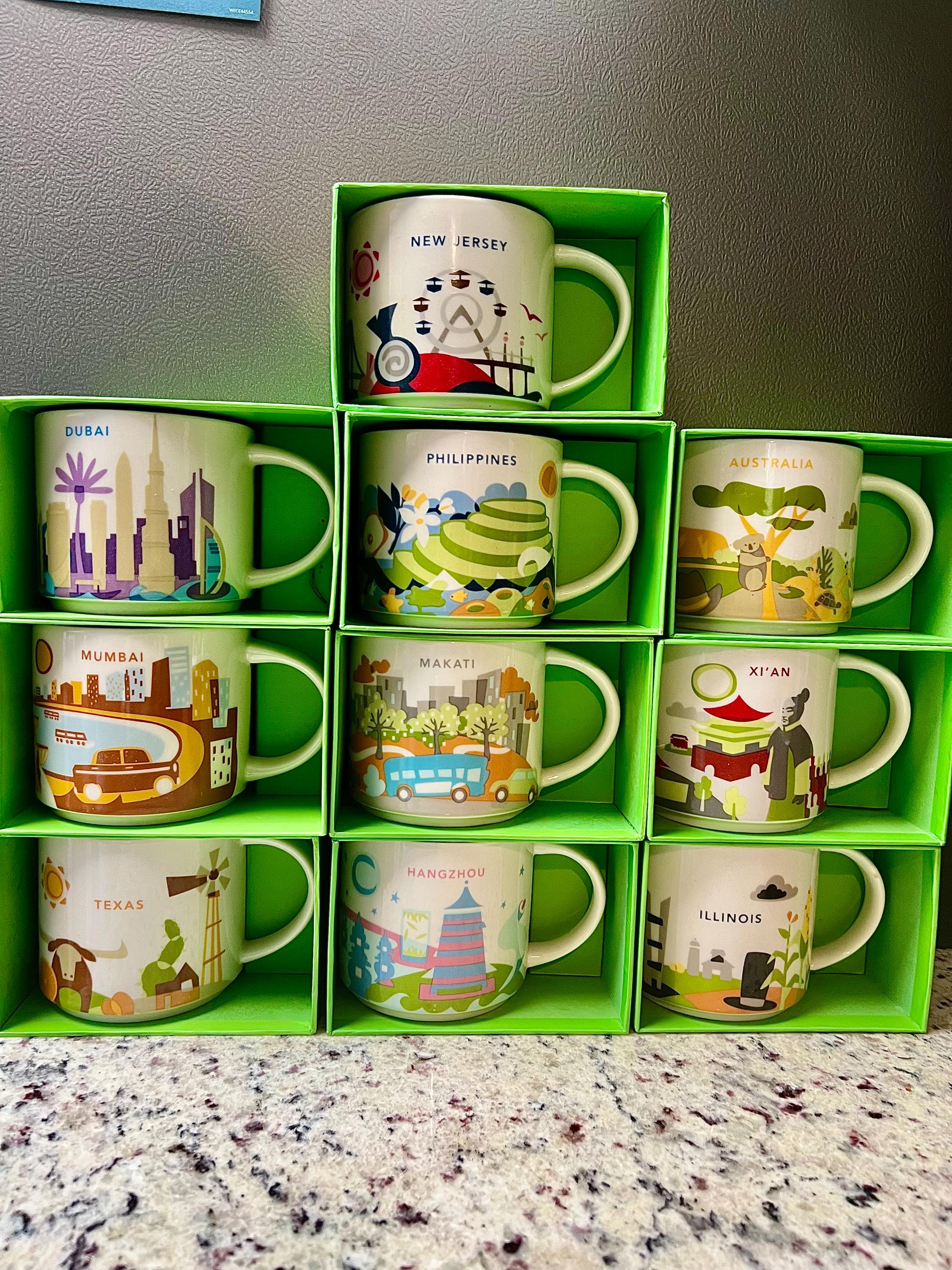 Starbucks “you Are Here” 14 Oz Mugs— Rare Discontinued Collection ...