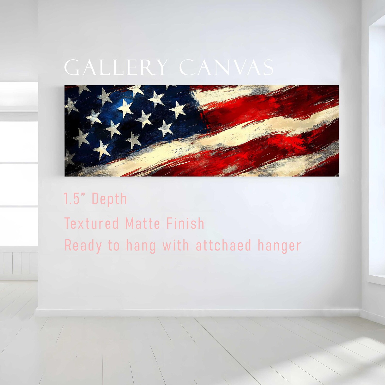 American Flag Wall Art, United States Flag Art, American Flag Painting ...