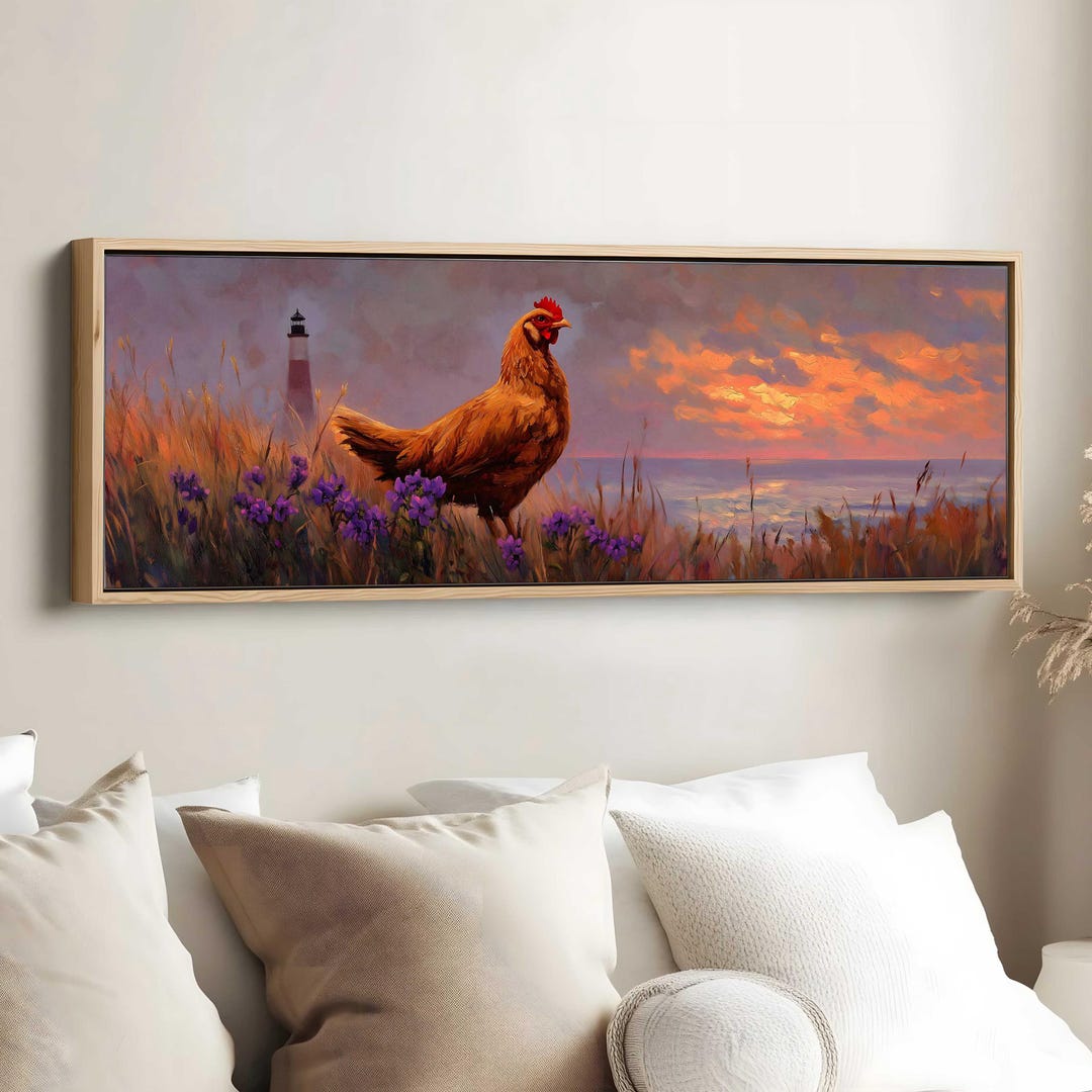 Rhode Island State Bird Art, Rhode Island Red Chicken Decor, Violet ...