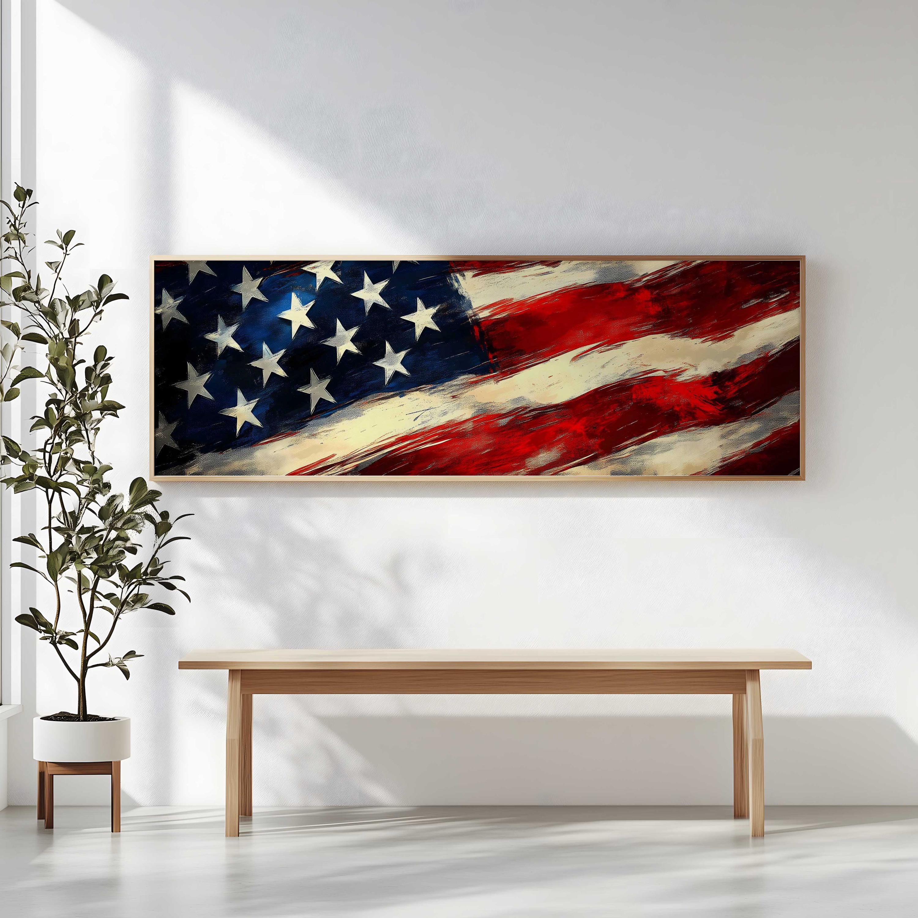 American Flag Wall Art, United States Flag Art, American Flag Painting ...