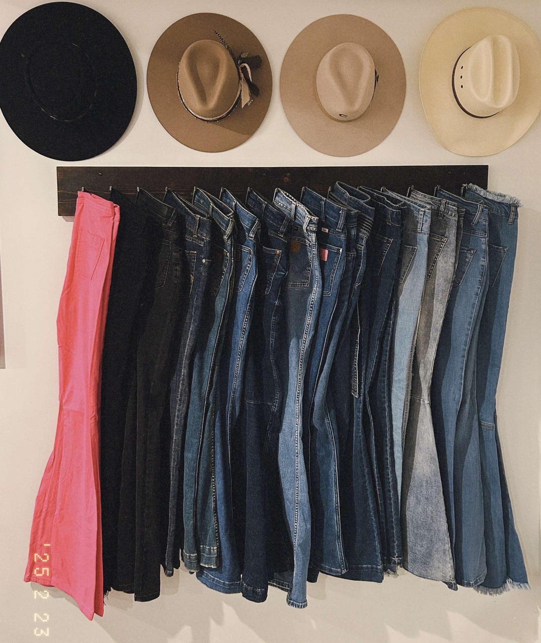 Western Wood Jean Rack - Etsy