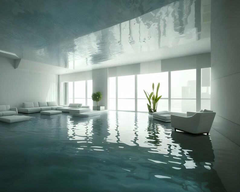 Backrooms Flooded Liminal Lounge Wallpaper/background/home Screen/lock ...