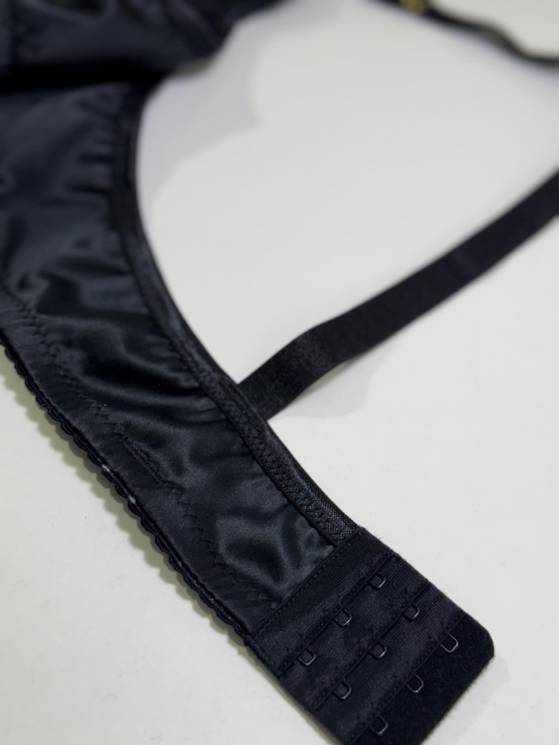 Men’s Italian Satin & Mesh Bra , Flat Cups Bra, Luxury Male Bralette ...